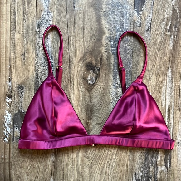 Victoria's Secret | Intimates & Sleepwear | Victorias Secret Wine Satin ...